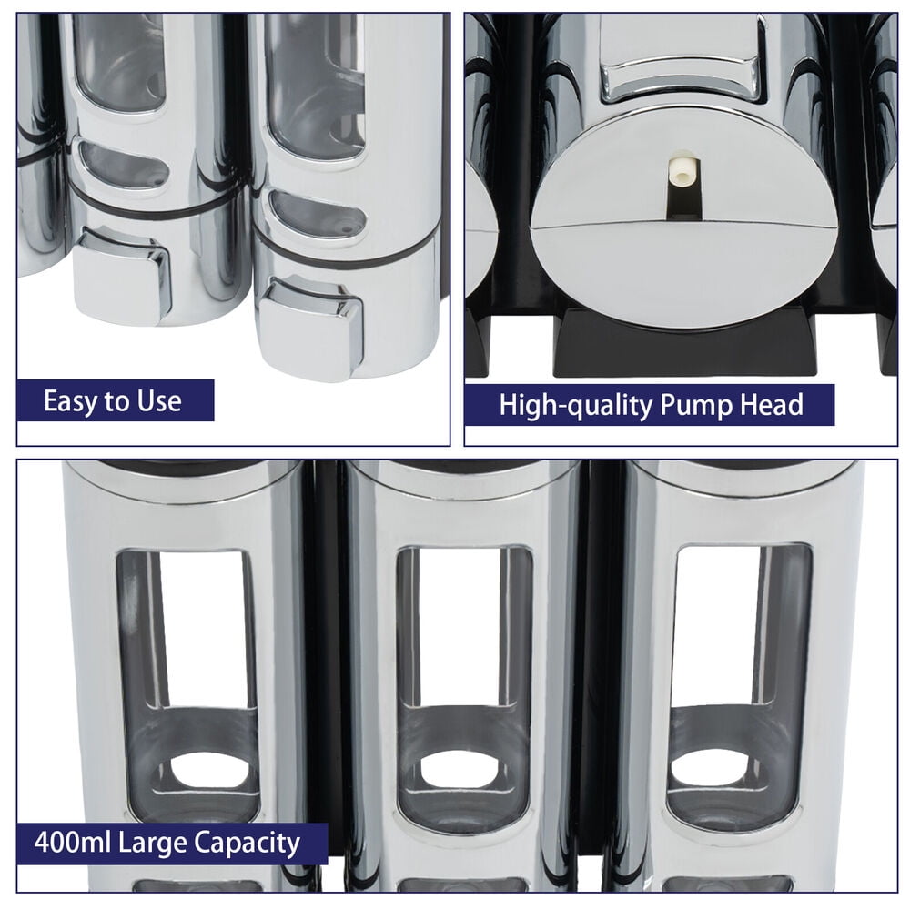 3-in-1 Shower soap Dispenser Wall Mounted Shampoo Shower box Shampoo ...