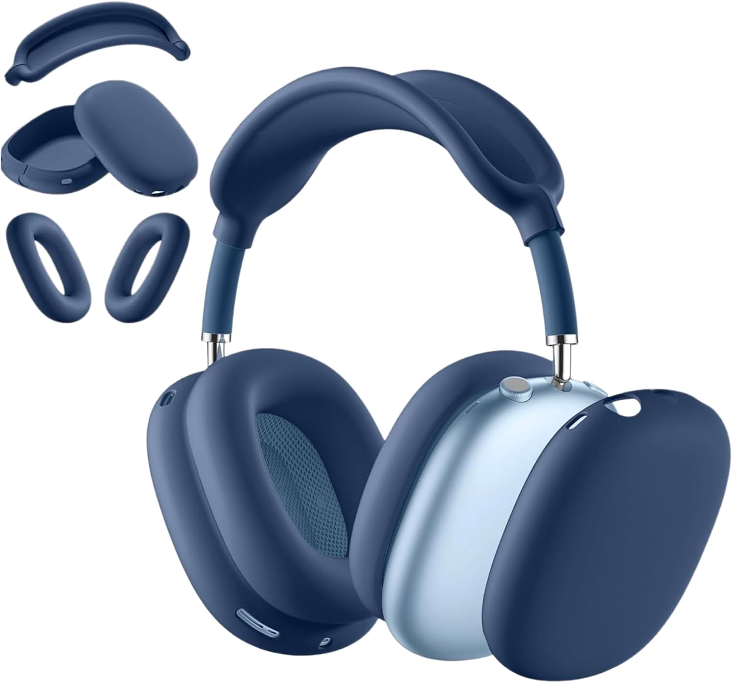 ‌3-in-1 Silicone Case for AirPods Max: Anti-Scratch Ear Pads, Cups ...