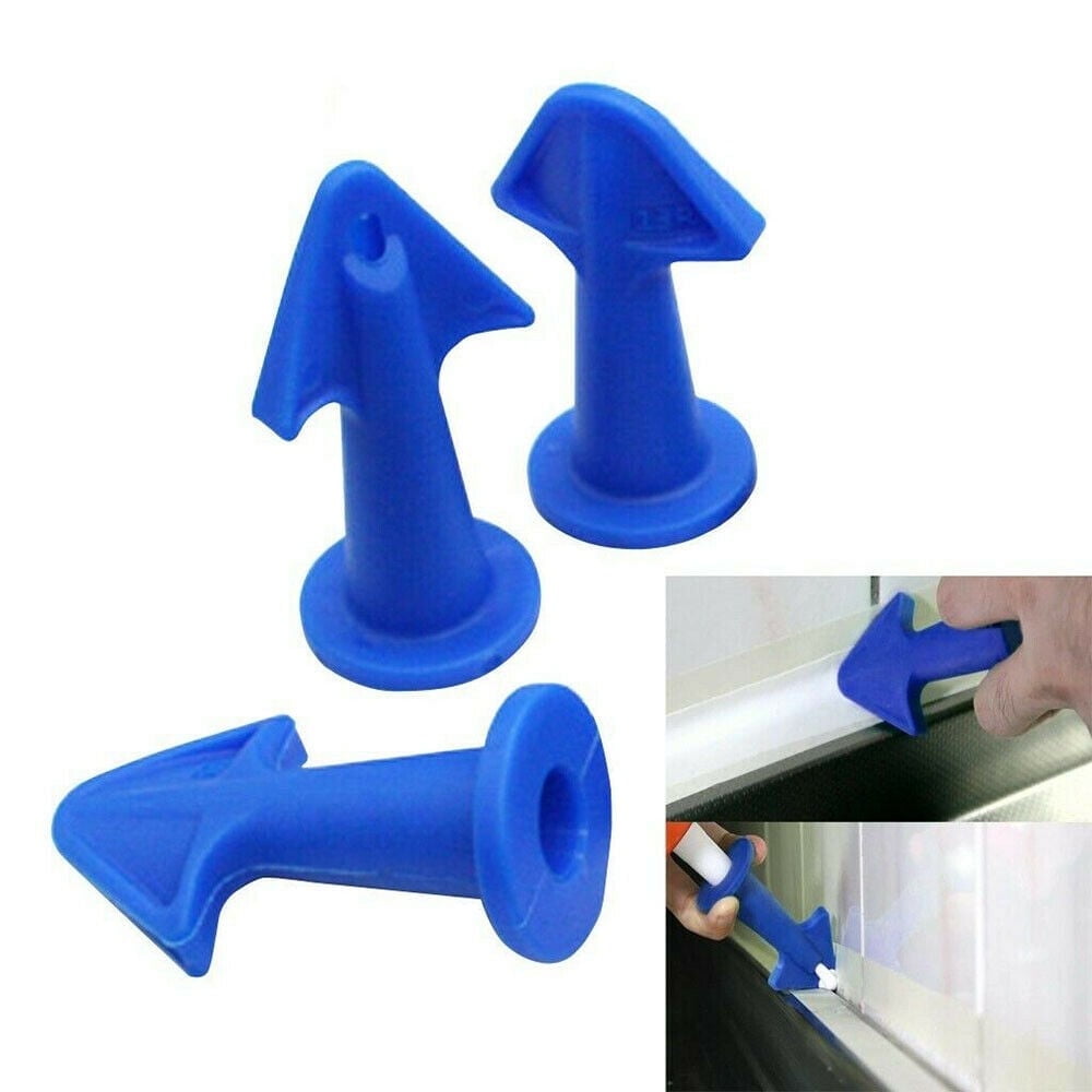 3 in 1 Silicone Caulking Finisher Tool Nozzle Spatulas Filler Spreader ...