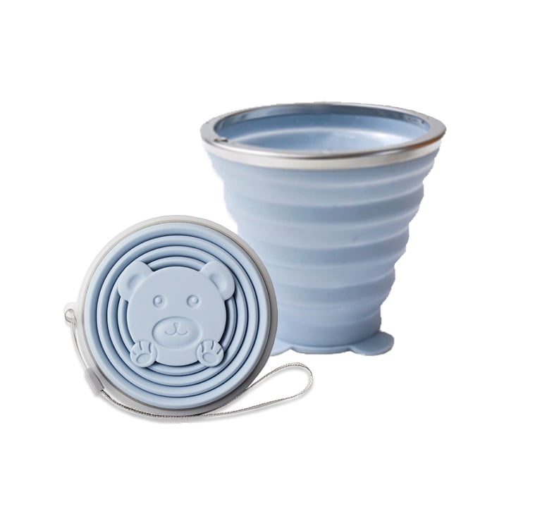3-in-1 Silicone Collapsible Cup - Portable Travel Mug with Leakproof ...
