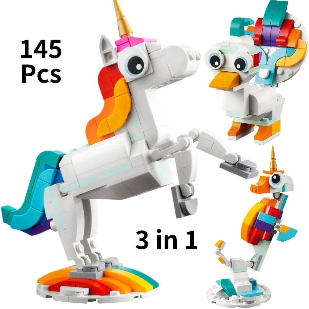 3 in 1 Simulation animal Building Blocks Sets，Compatible With Legoed ...