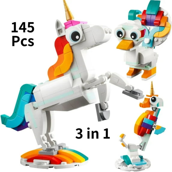 3 in 1 Simulation animal Building Blocks Sets，Compatible With Legoed ...