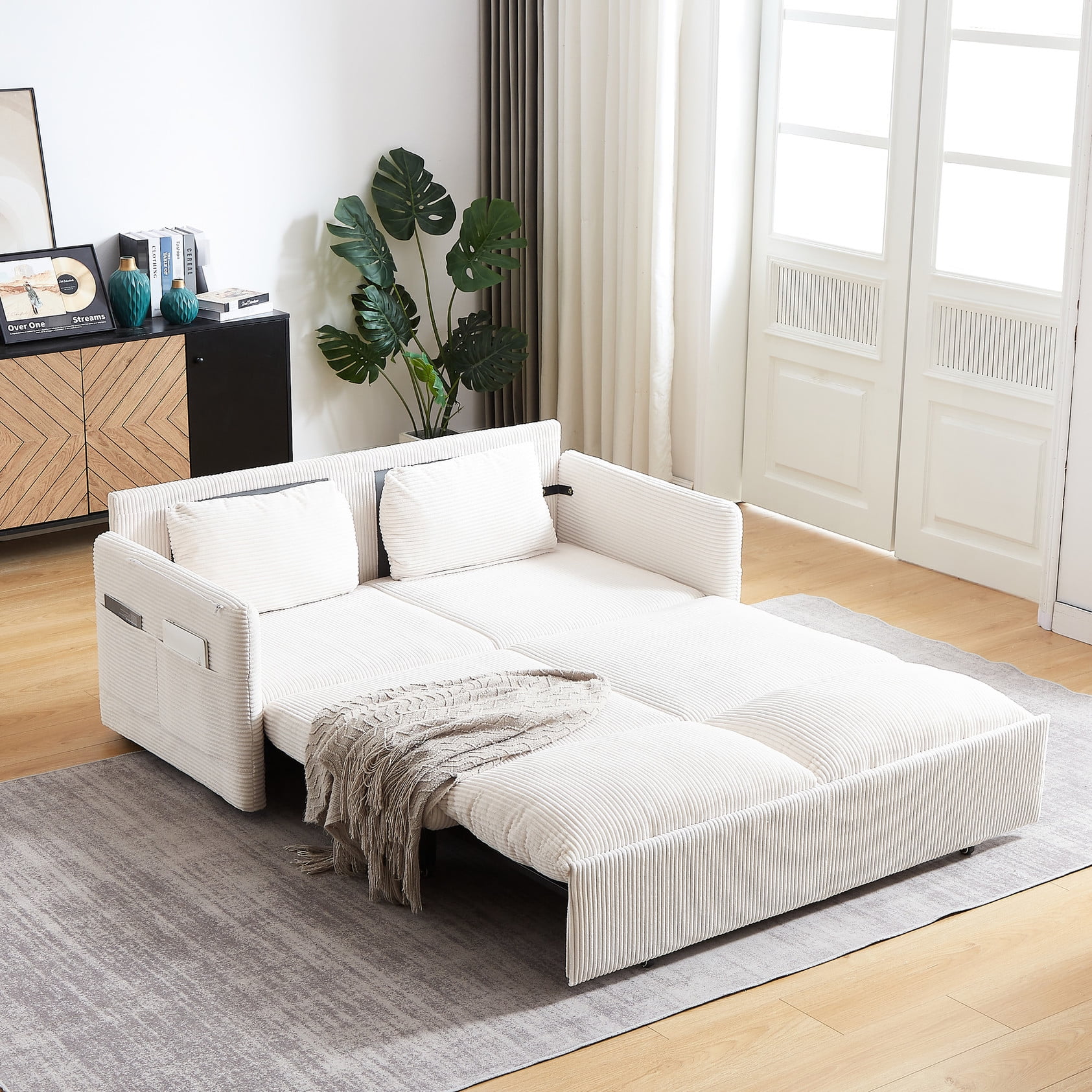 3-in-1 Sleeper with Smooth Mechanism | Effortlessly Switch between Sofa ...