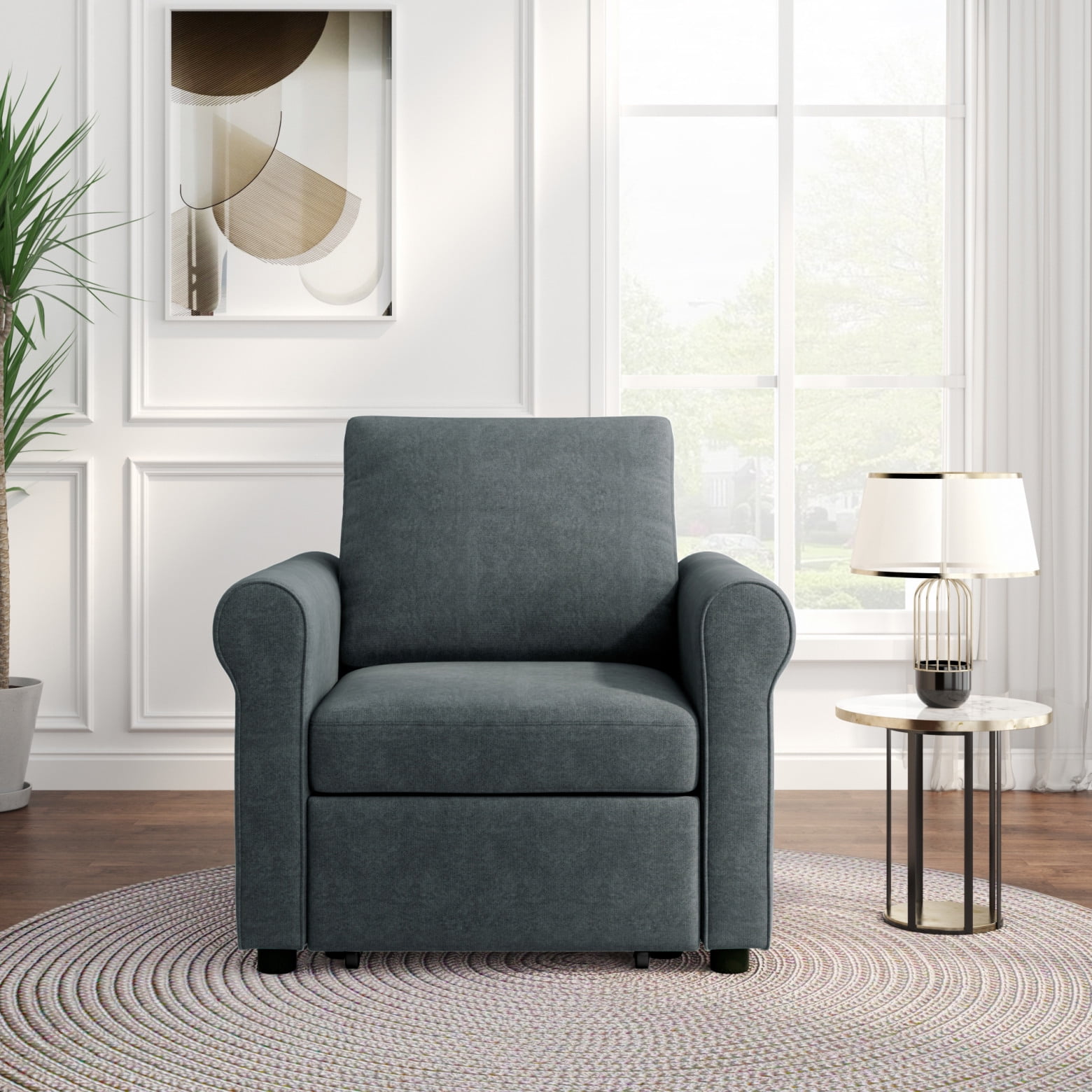 3-in-1 Sofa Bed Chair for Adults, Convertible Chair Bed with 3 Levels ...