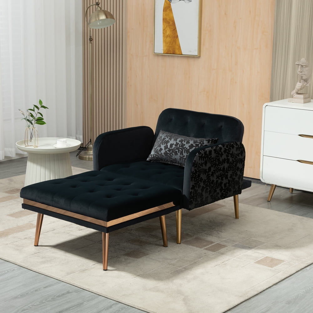 3-in-1 Sofa Chair with Ottoman,Convertible Sofa Sleeper,Chaise Lounge ...