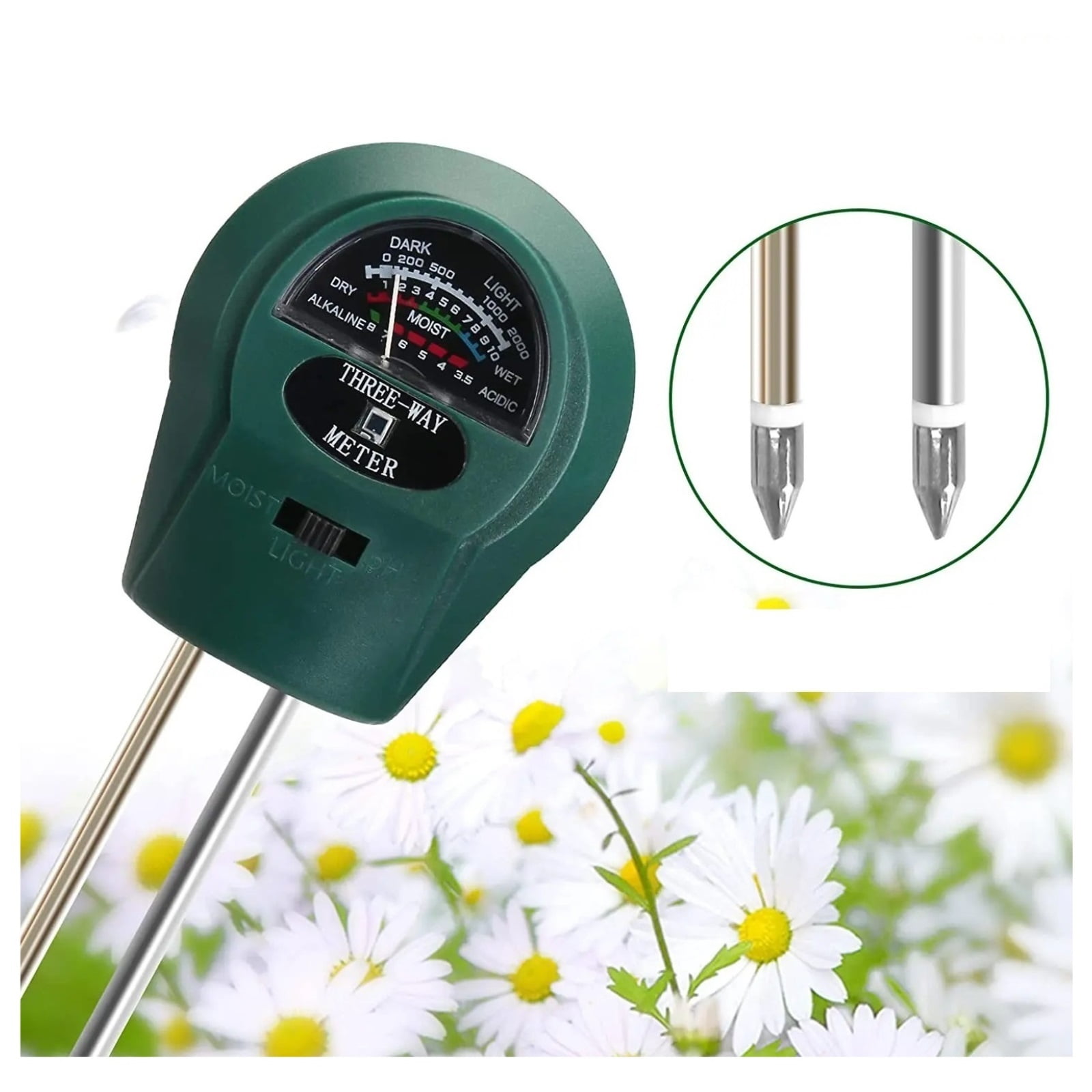 3-in-1 Soil Test Kit Moisture/PH/Light Tester for House Plants ...