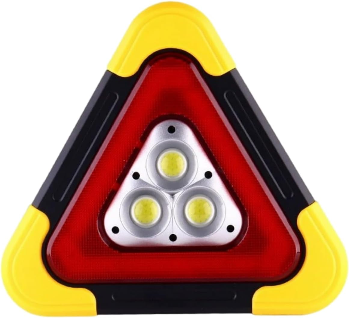 3-in-1 Solar Emergency Triangle Warning Light at The Roadside, Portable ...