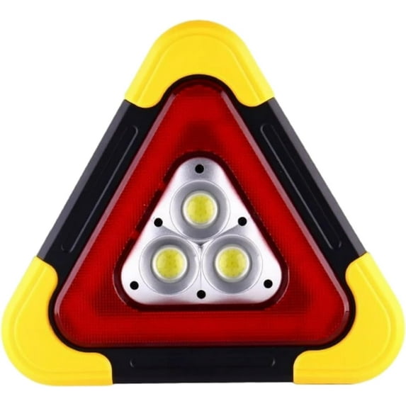 3-in-1 Solar Emergency Triangle Warning Light at The Roadside, Portable ...