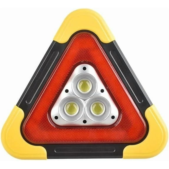 3-in-1 Solar Emergency Triangle Warning Light at The Roadsidem ...