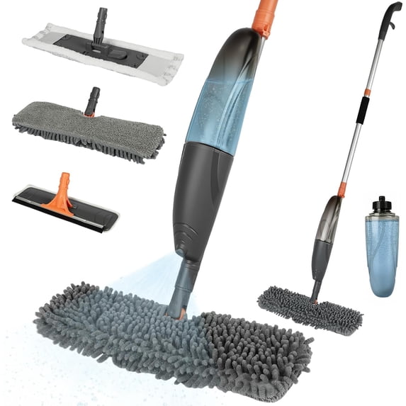 3-in-1 Spray Mop for Floor & Window, Wet Dry Microfiber Cleaning Mop ...