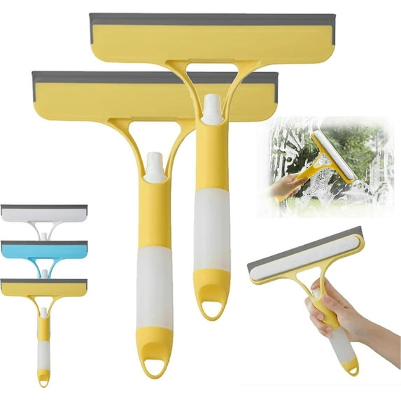 3-in-1 Spray Window & Mirror Squeegee, Spray Bottle Window Squeegee ...