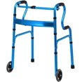 3-in-1 Stand-Assist Folding Walker with 5" Wheels, Heavy Duty Walking ...