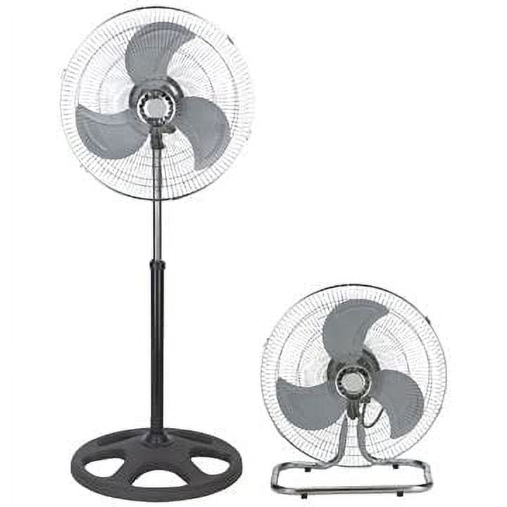 3 in 1 (Stand + Desk + Wall Fan) High Velocity 18 Inch Industrial Grade ...