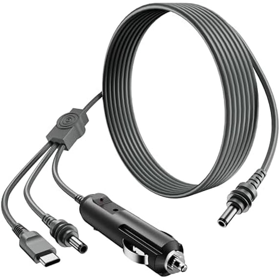 3 in 1 Starlink Mini 16.5FT: 100W C 12-24V and DC Male Power Cord for ...