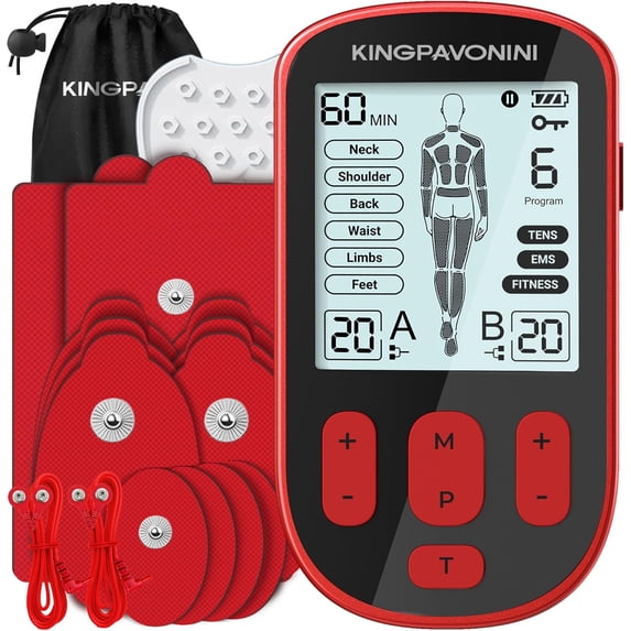 3-in-1 TENS Unit Muscle Stimulator for Pain Relief rapy, Dual Channel ...