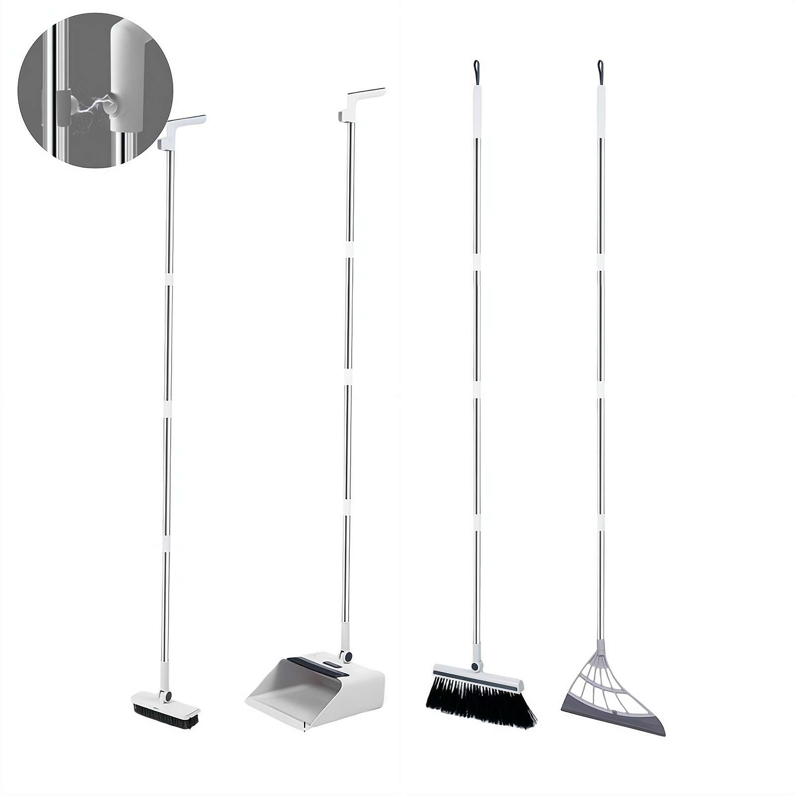 3 in 1 Thickened Broom Dustpan Floor Brush Set with Magic Broom Indoor ...