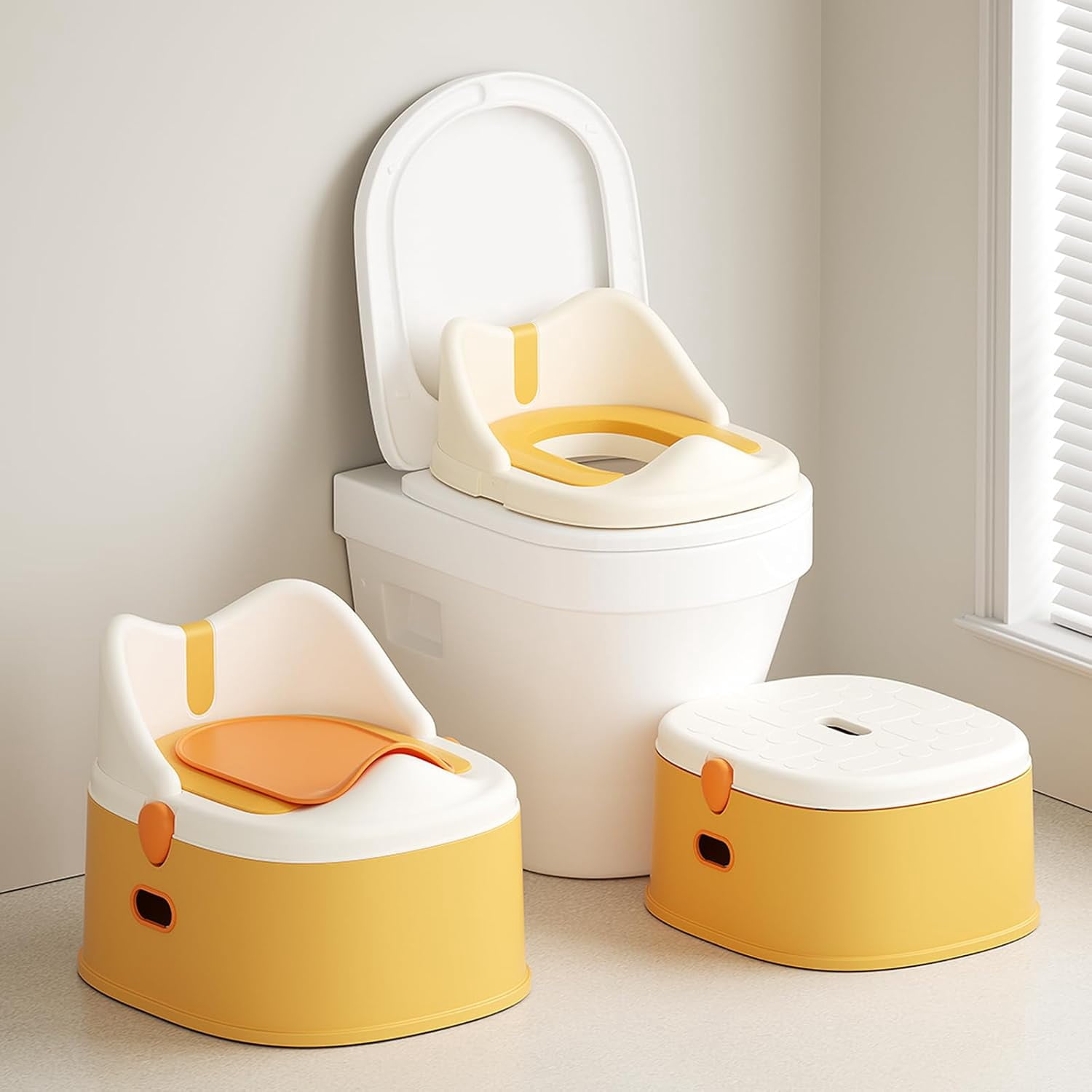 3-in-1 Toddler Potty Training Toilet for Boys and Girls Multi-use Baby ...