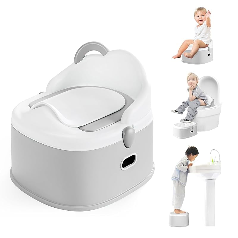 3-in-1 Toddler Potty Training Toilet & Detachable Training Seat ...