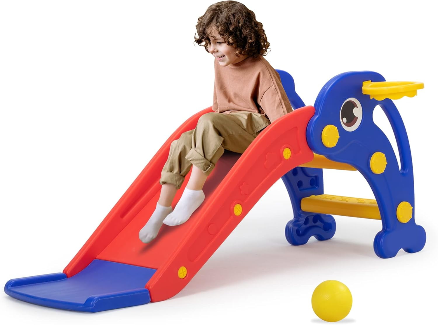 3 in 1 Toddler Slide, Baby Slide Plastic Climber Playset with ...