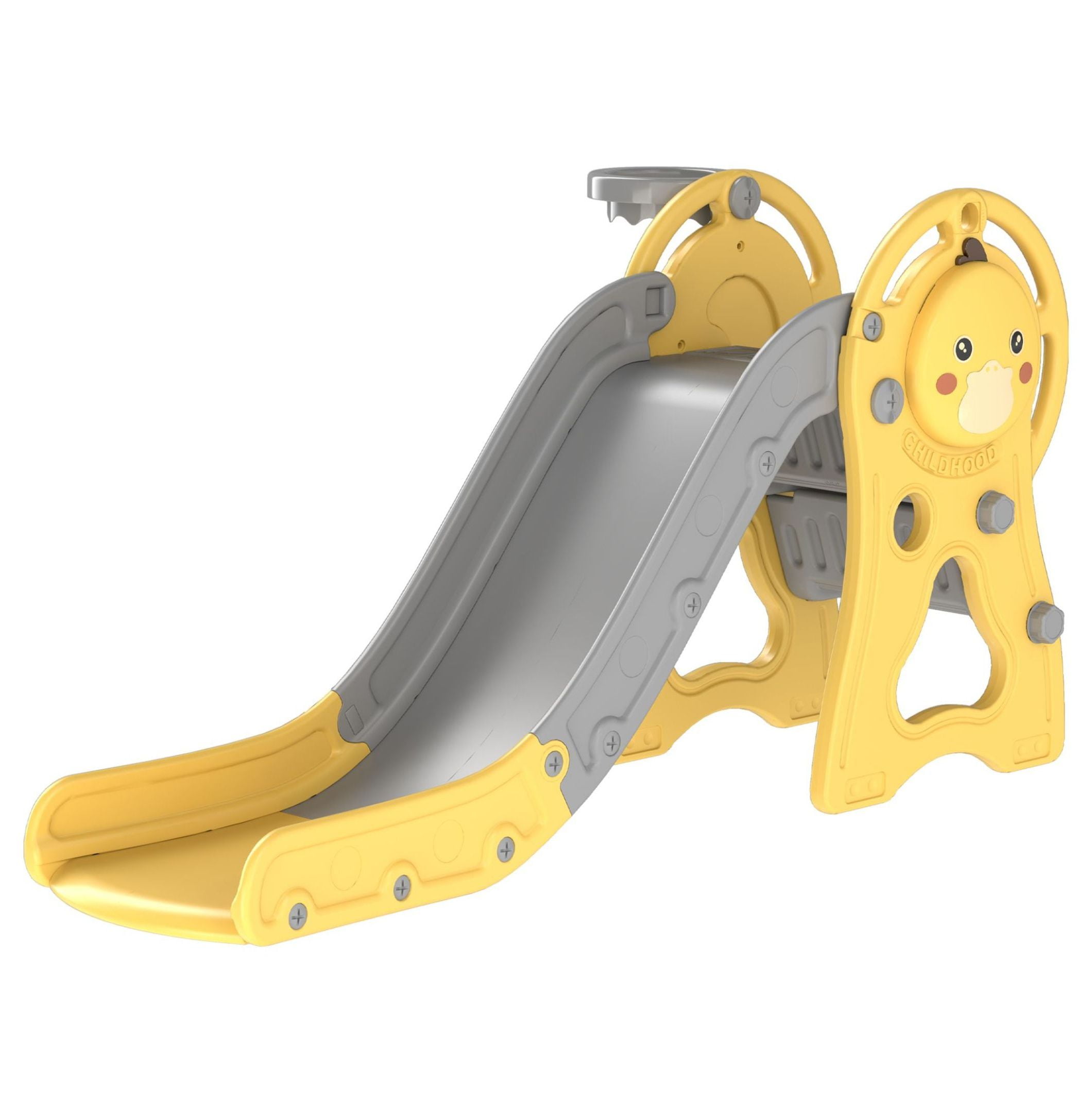 3 in 1 Toddler Slide with Basketball Hoop, Climber, Pattern for Kids 1 ...