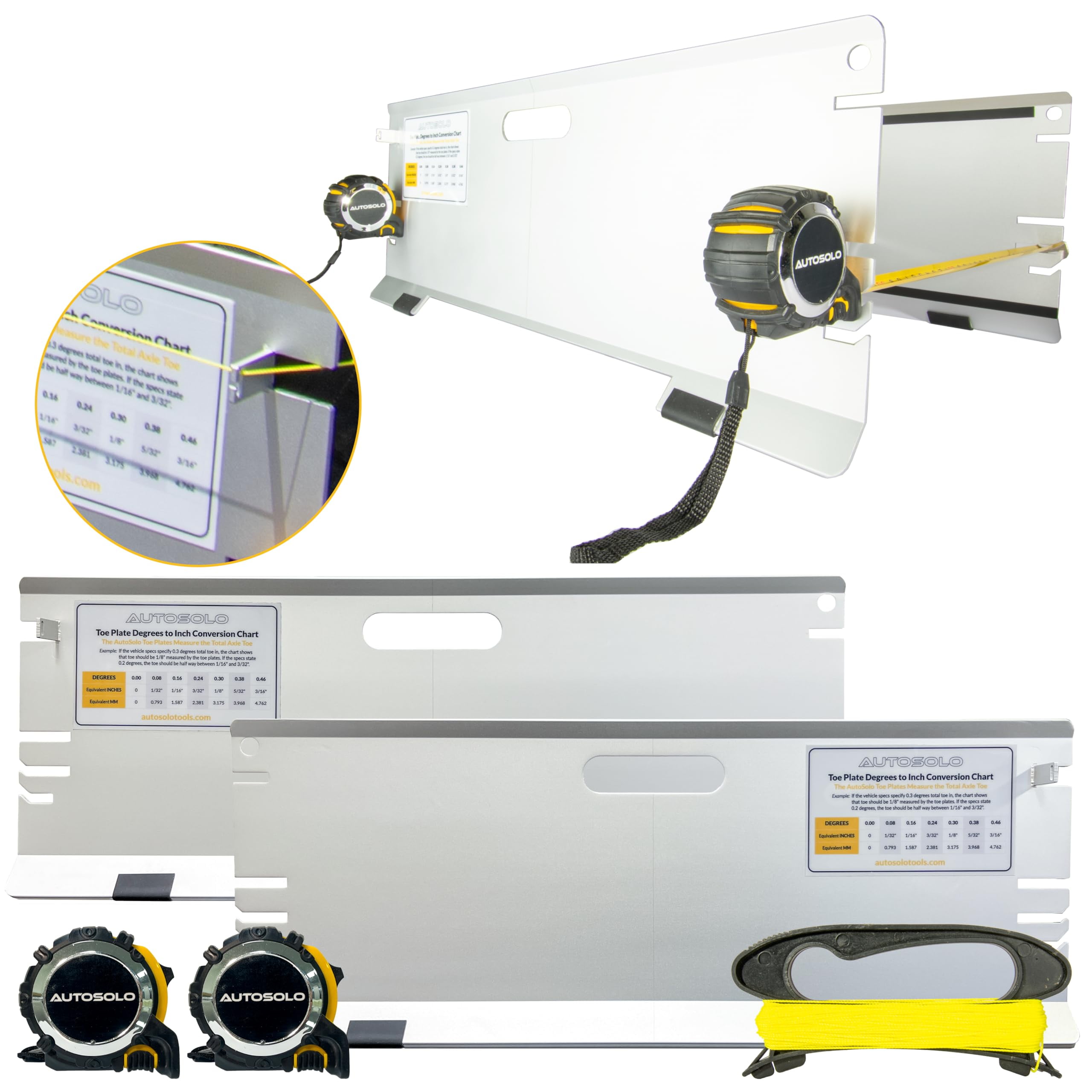 3-in-1 Toe Alignment Plates - Wheel Alignment Tool Kit for Toe, Steer ...