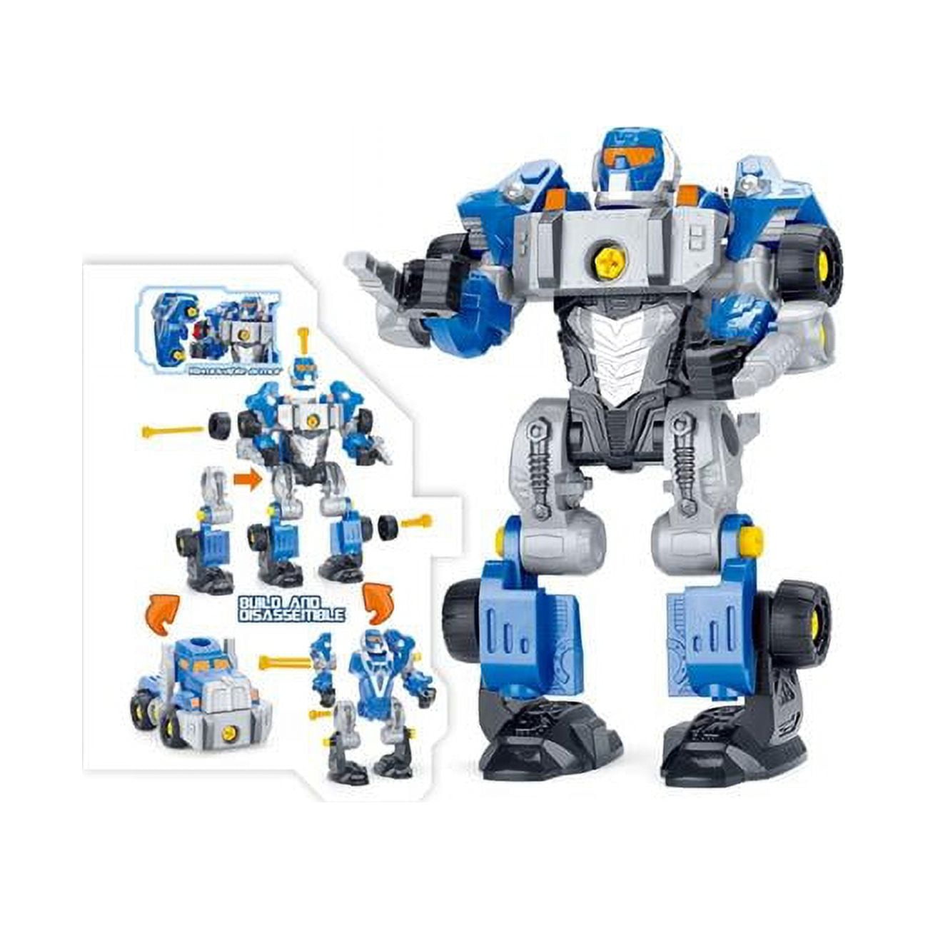 3-in-1 Toy Robot Playset - 42 Modification Pieces, Electric Play Drill ...