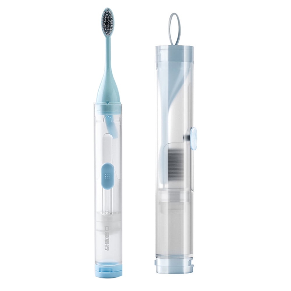 3-in-1 Travel Toothbrush with Built-in Toothpaste Dispenser - Ergonomic ...