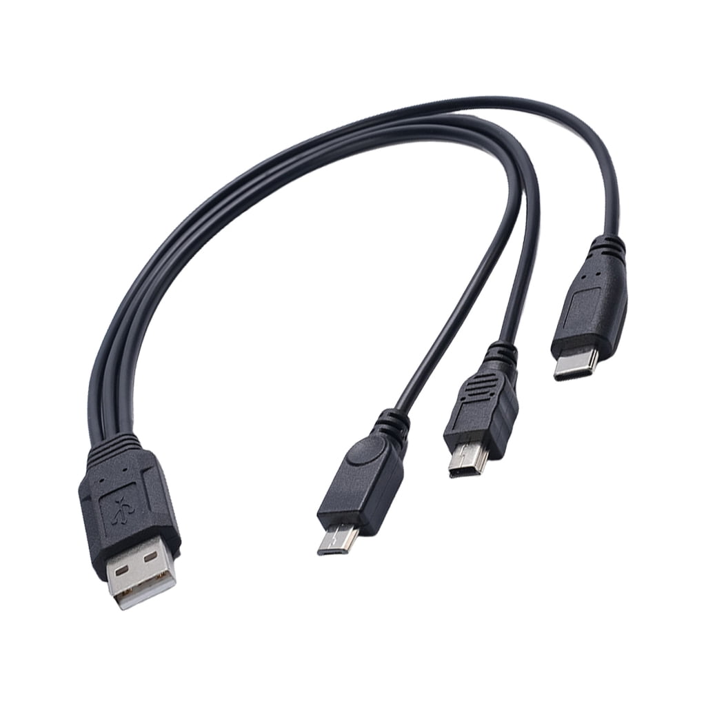 3 in 1 Type C Tiny USB Mini 5P Fast Charging Cord Fast Charging USB ...