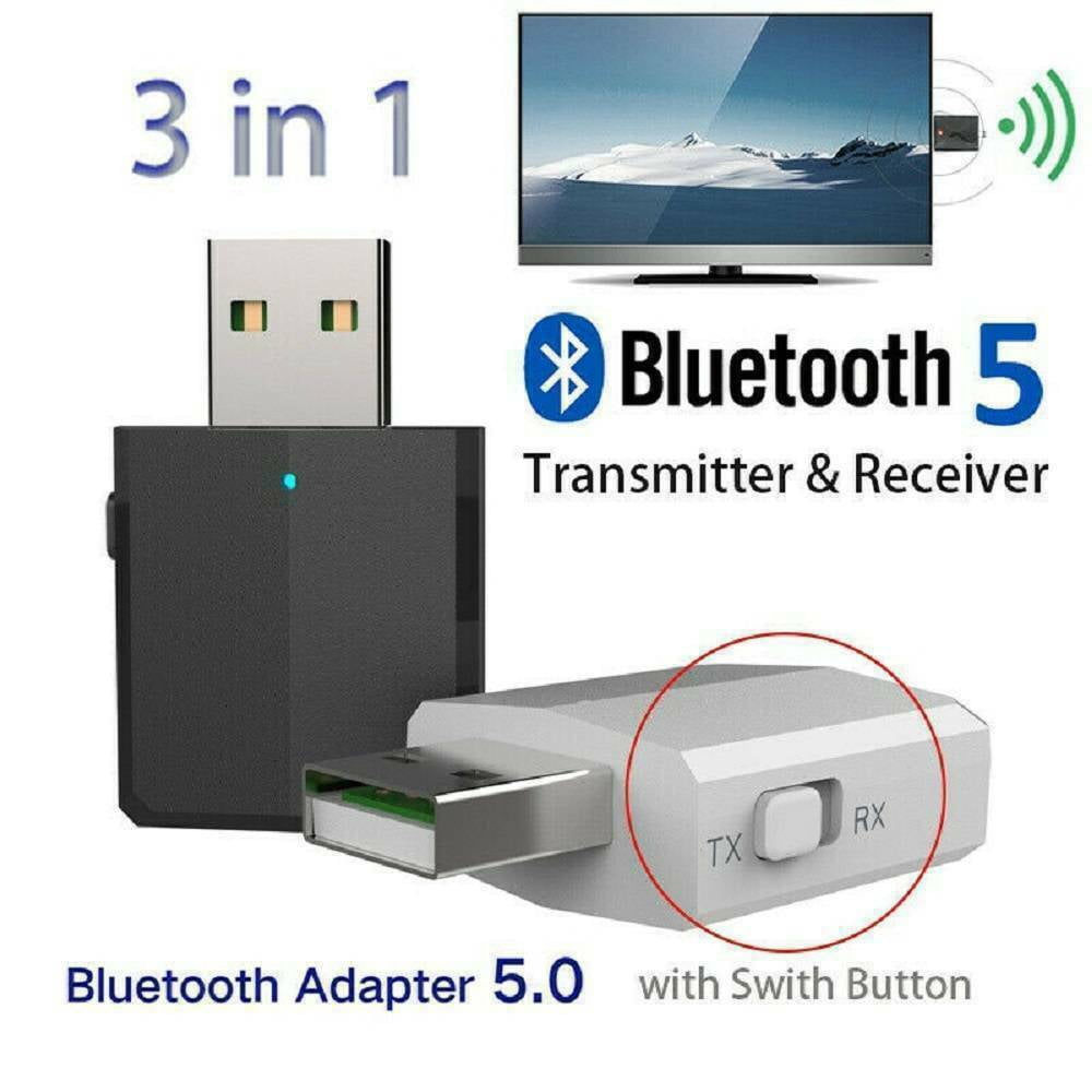 3 in 1 USB Bluetooth 5.0 Audio Transmitter/Receiver Adapter For TV/PC ...