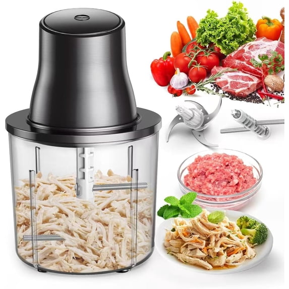 3-in-1 Upgraded Food Processor with Electric Chicken Shredder | 1.5L ...