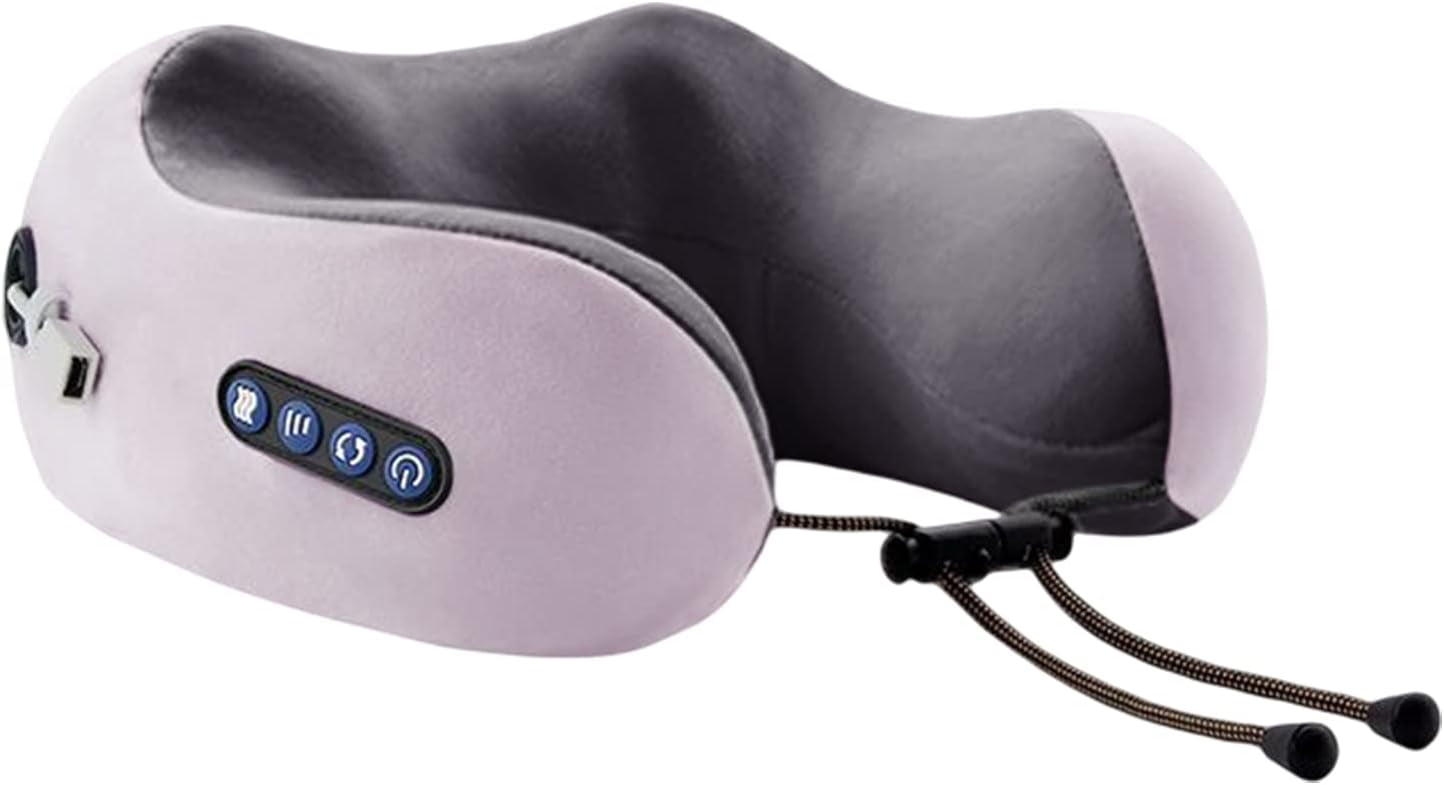 3-in-1 Vibrating Neck Pillow, Multi-Function Massage Neck Pillow Wireless Home Rest Neck Pillows ...
