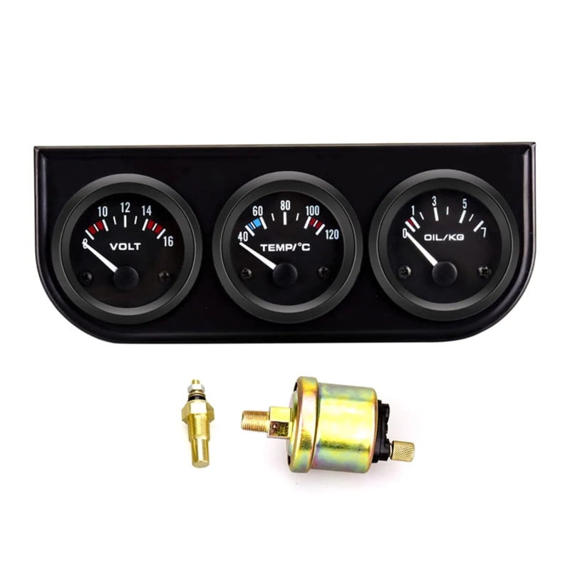 3 in 1 Water Temp Gauge Oil Temp Gauge Oil Press Gauge Kit Replacement ...