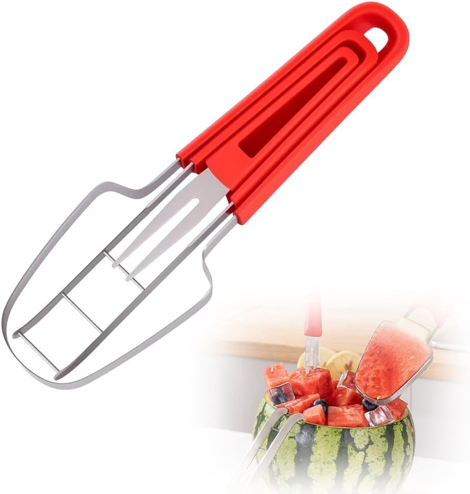 3-in-1 Watermelon Cutter Slicer Tool, 2025 Upgrade Stainless Steel ...