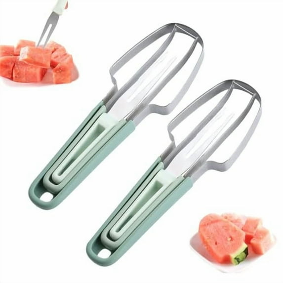 3-in-1 Watermelon Fork Slicer Cutter, 2024 New Stainless Steel ...