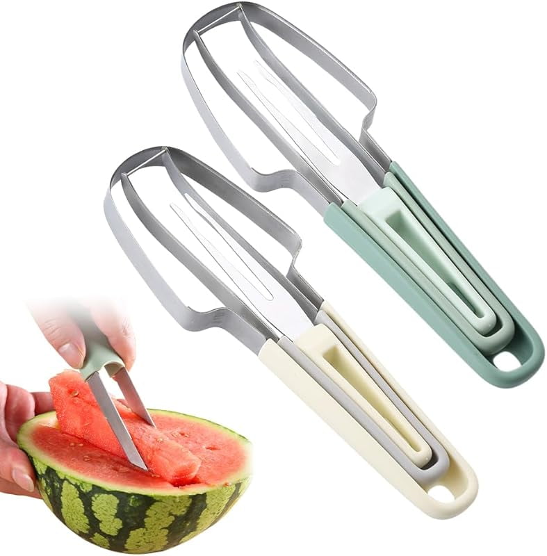 3-in-1 Watermelon Fork Slicer Cutter, 2025 New Stainless Steel ...