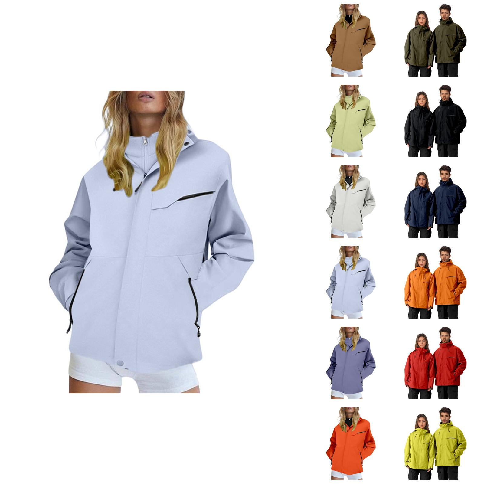 3-in-1 Windbreaker Jacket for Women Men Fall Winter Detachable Fleece ...