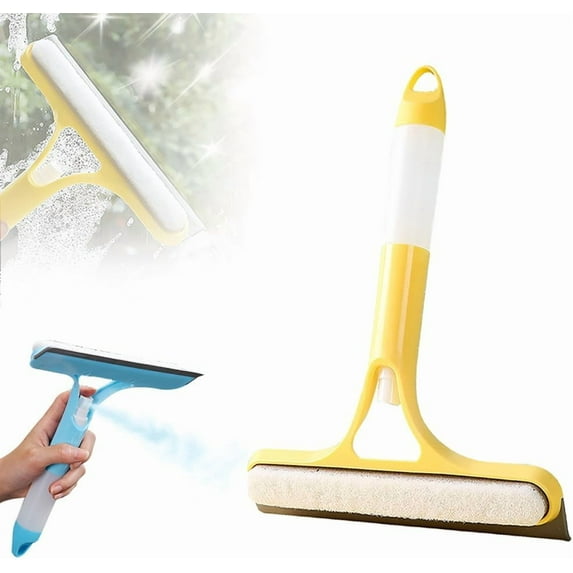 3 in 1 Window Cleaning Scraper, 2026 New Window Squeegee with Spray for ...