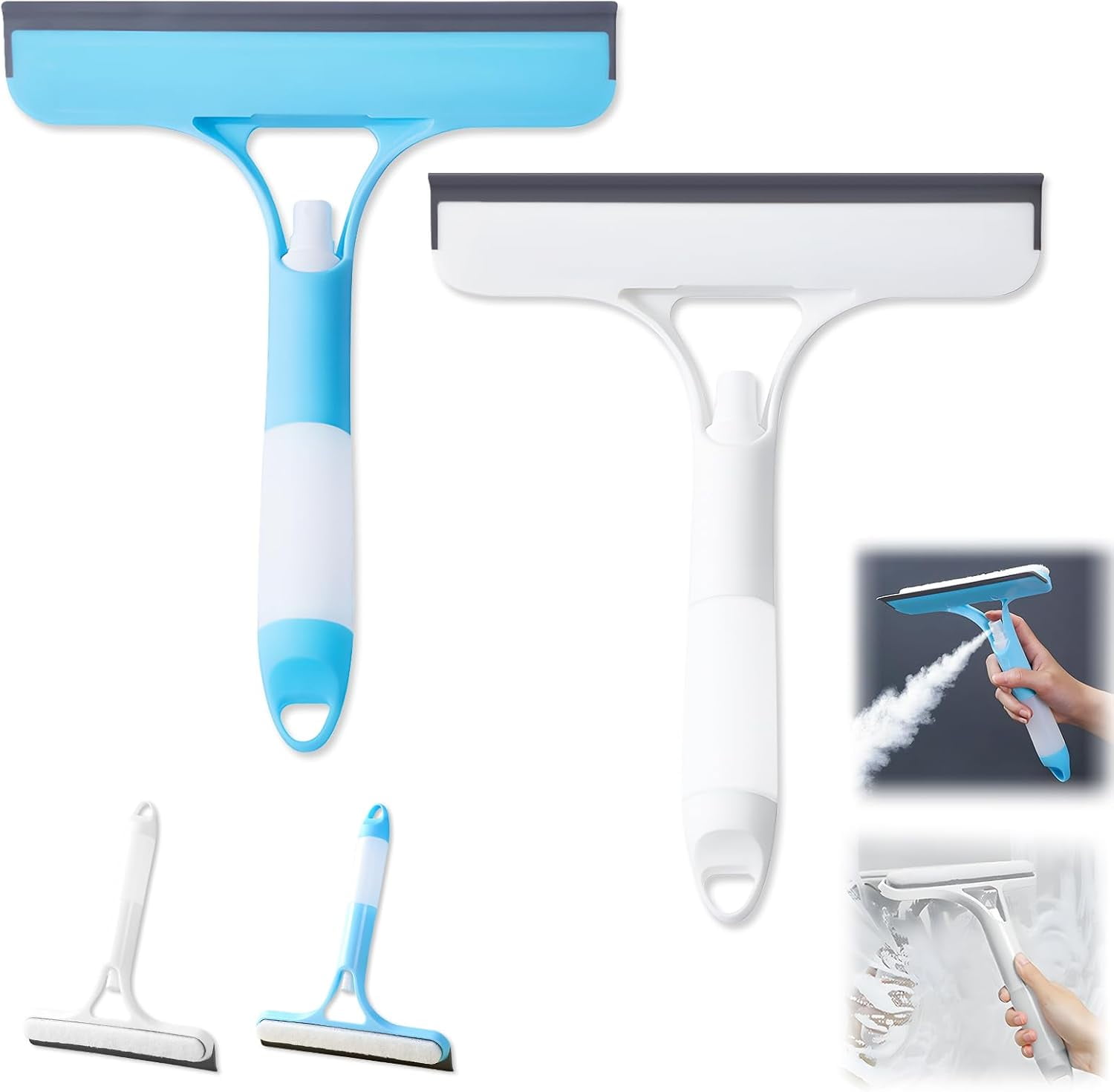 3 in 1 Window Cleaning Scraper, All-Purpose Cleaner with Squeegee ...