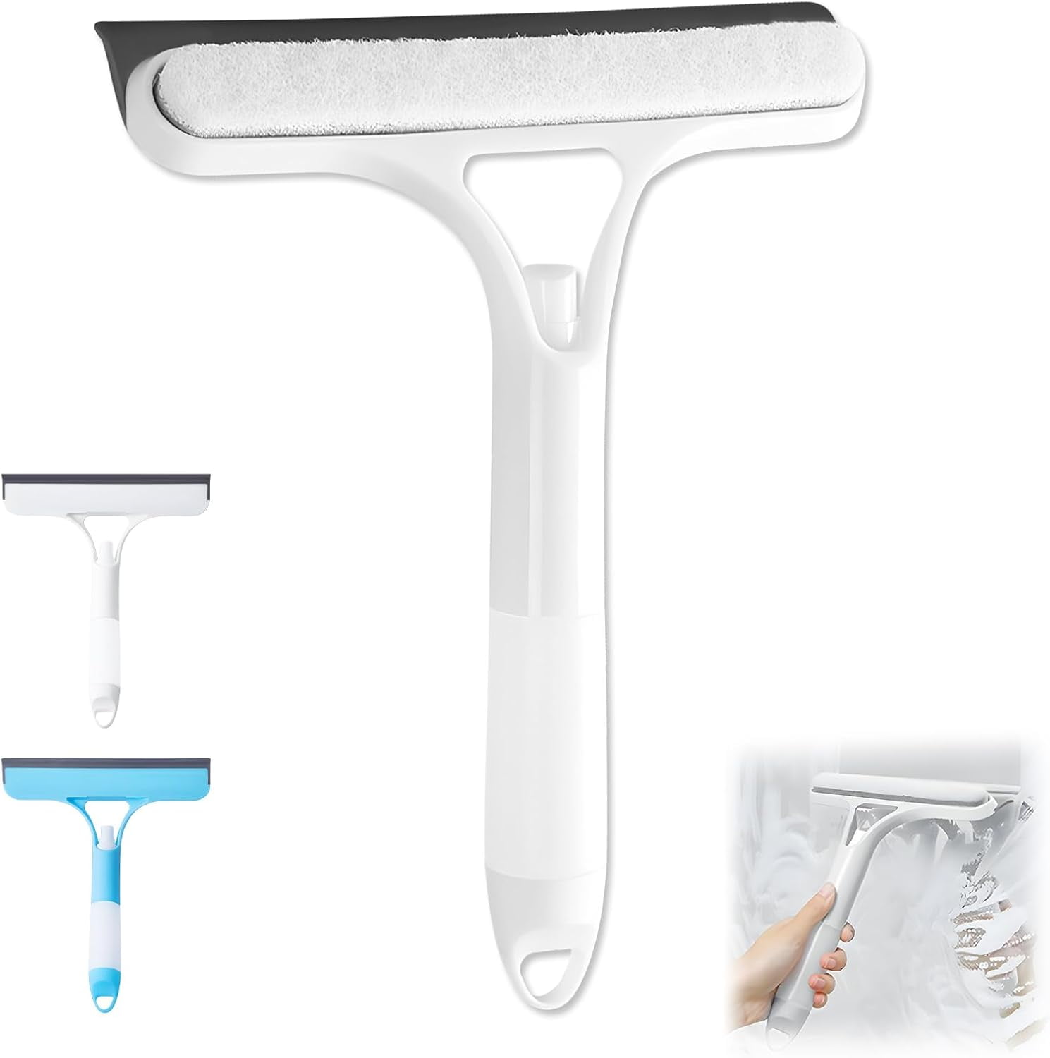 3 in 1 Window Cleaning Scraper, All-Purpose Spray Squeegee and Scrubber ...