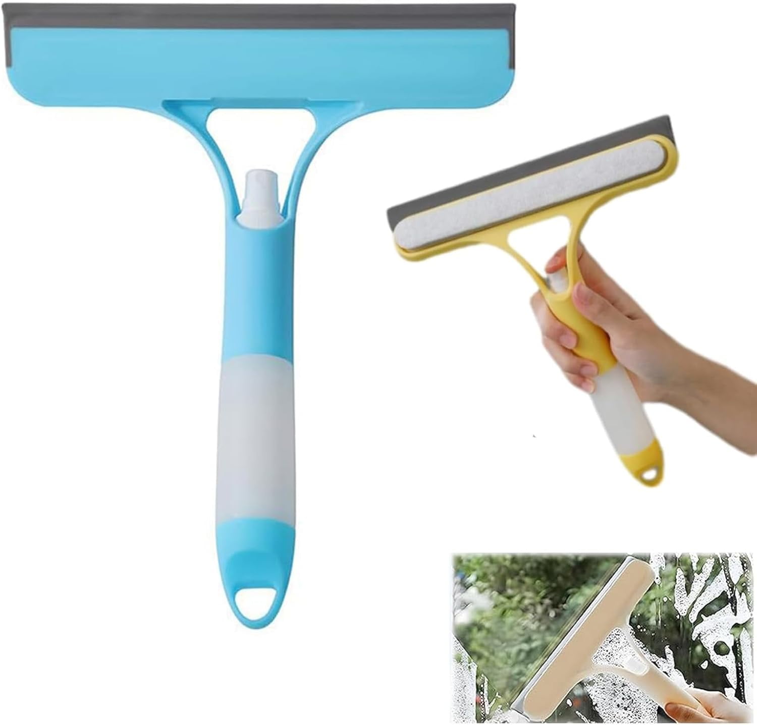 3 in 1 Window Cleaning Scraper - Window Spray Cleaner , & for Glass ...