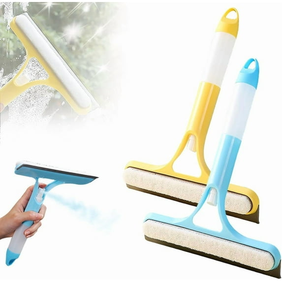 3 in 1 Window Cleaning Scraper with Spray Bottle, Multi-Surface ...