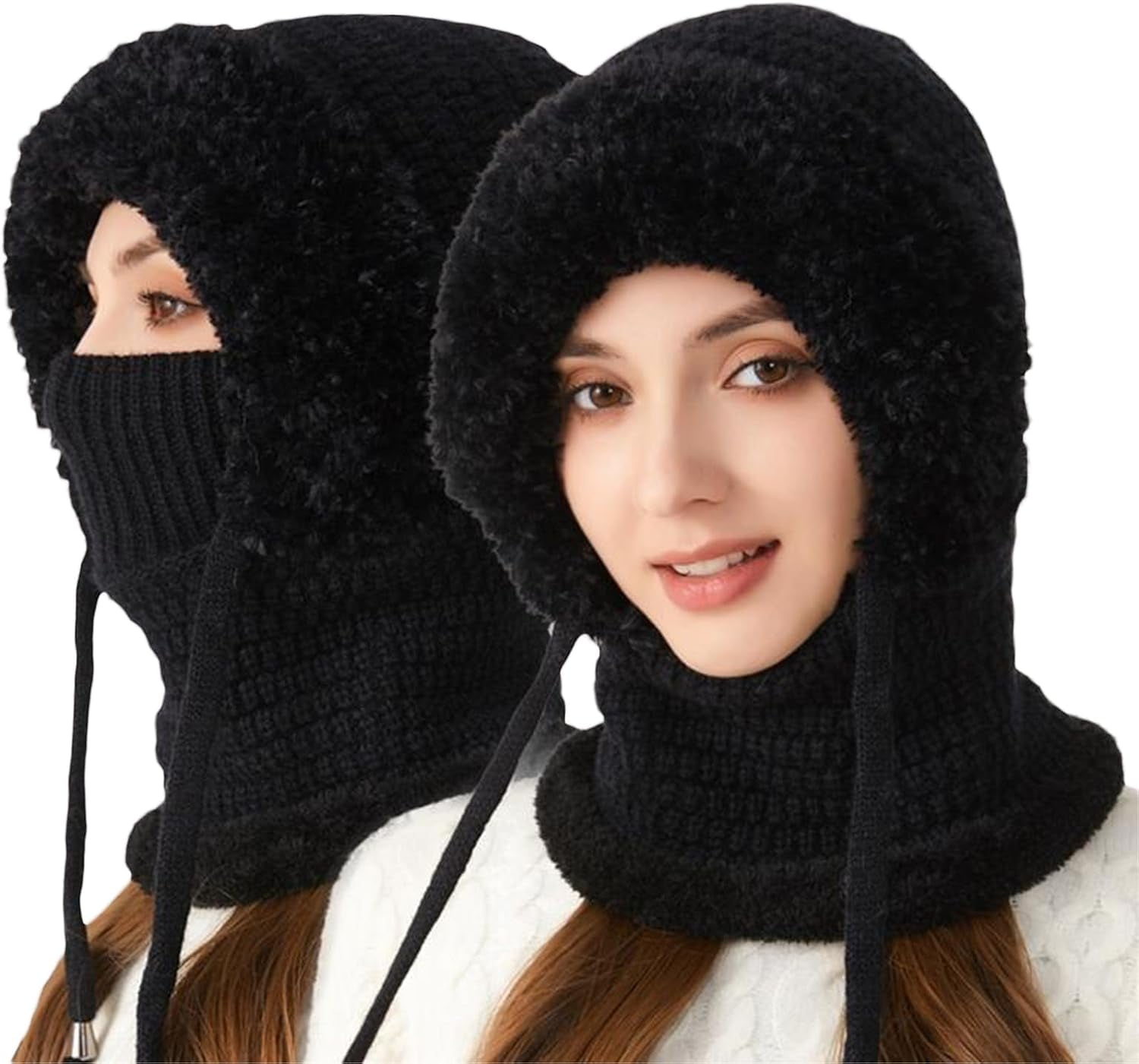 3-in-1 Winter Balaclava, 3 in 1 Beanie Hat, Choosemuc Women's Outdoors ...
