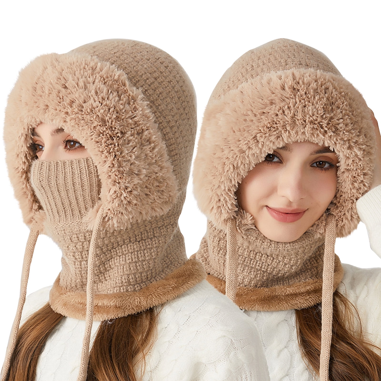 3-in-1 Winter Balaclava, 3 in 1 Beanie Hat, Choosemuc Women's Outdoors ...