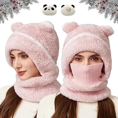 3 in 1 Winter Balaclava Face Mask Fleece Windproof Ski Mask Neck Warmer ...