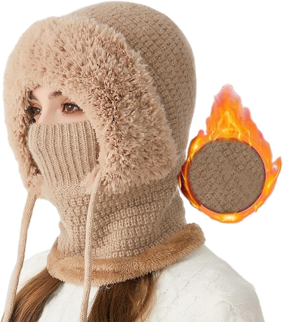 Grishay Cozysnug Hat, 3-in-1 Winter Balaclava,Women's Outdoors ...