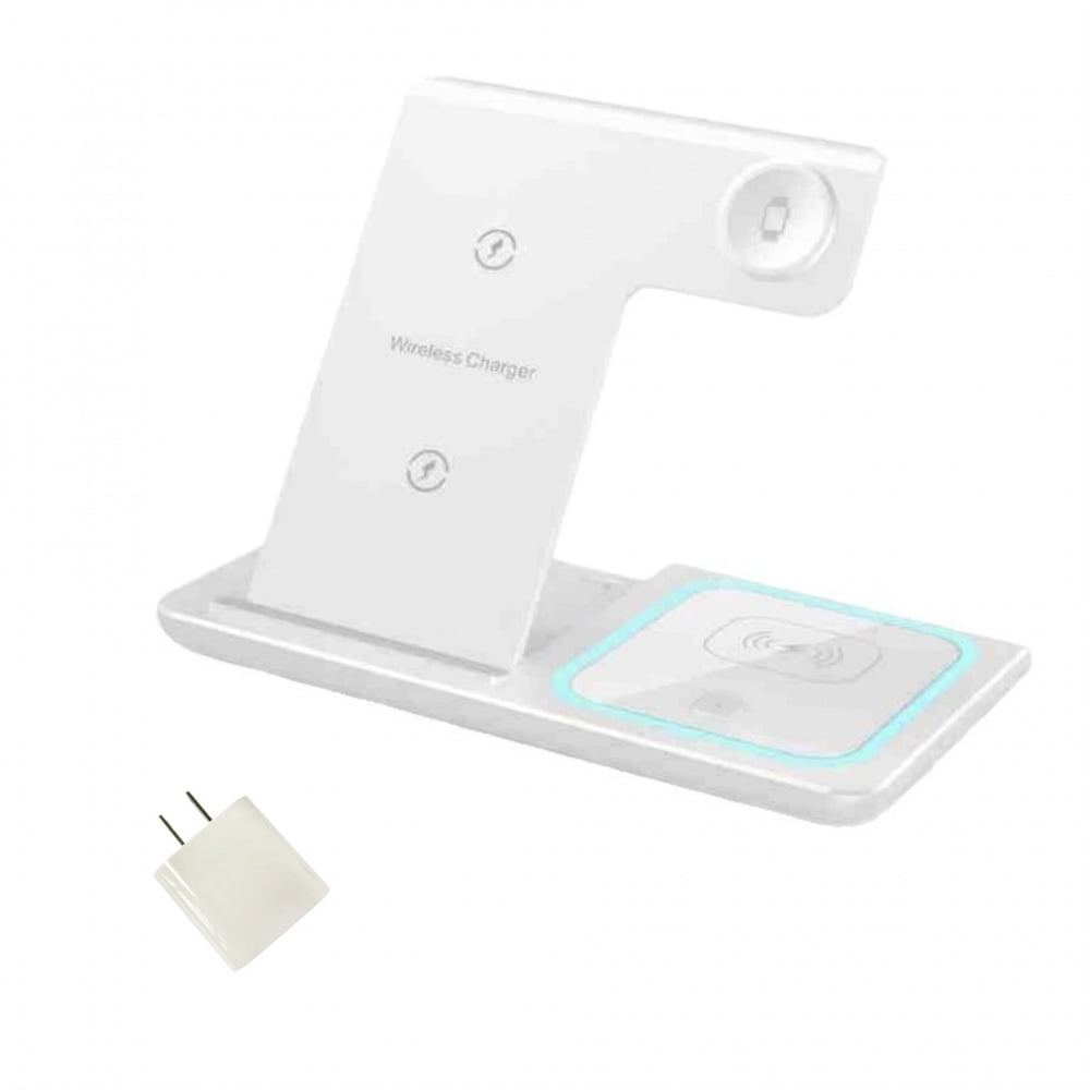 3-in-1 Wireless Charging Station, Foldable Qi Charger Stand with 20W ...