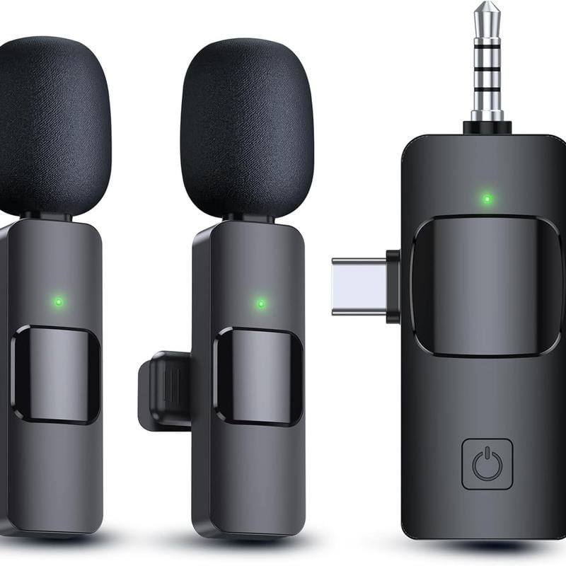 3-in-1 Wireless Lav Mic – Noise-Canceling Mic for iPhone, Android ...