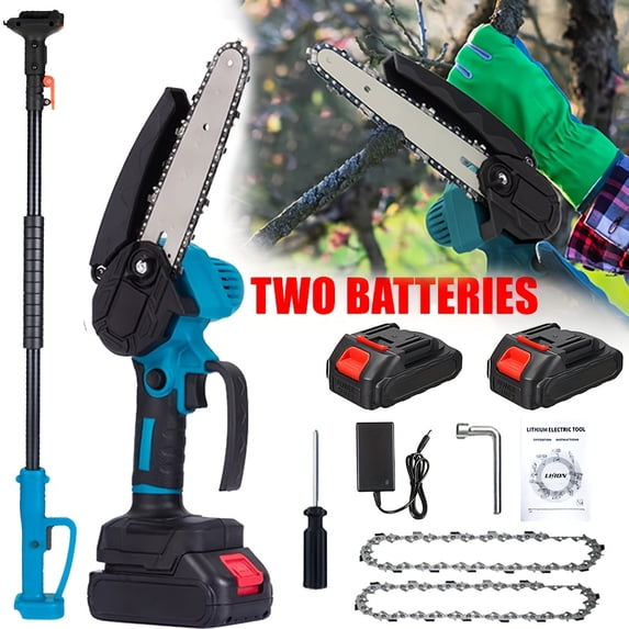 3-in-1 Wireless Tree Pruning Tool Set: Brushless Mini Chainsaw ...