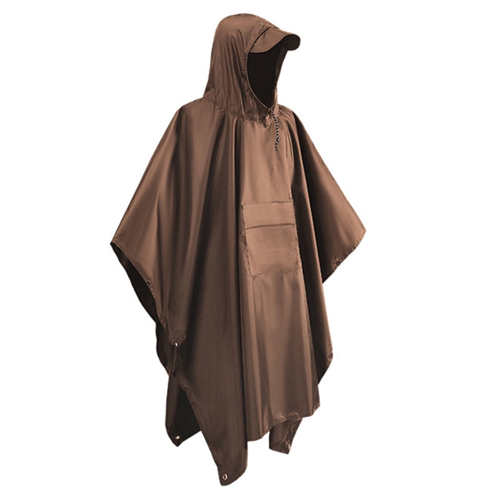 3 in 1 Women Men Hooded Raincoat Tourism Camping Rain Cover Poncho ...
