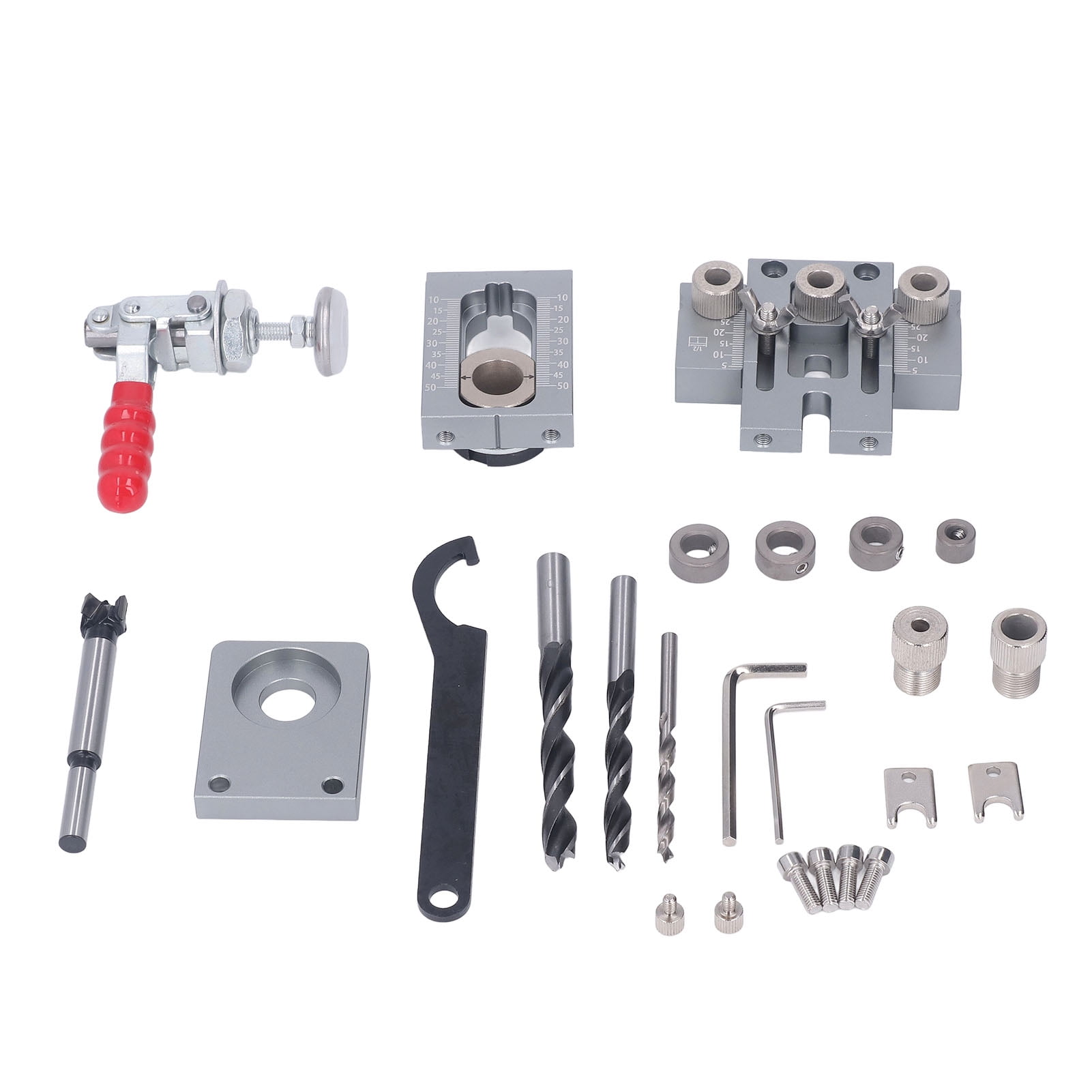 3-in-1 Woodworking Drilling Locator & Adjustable Puncher Tool Set ...